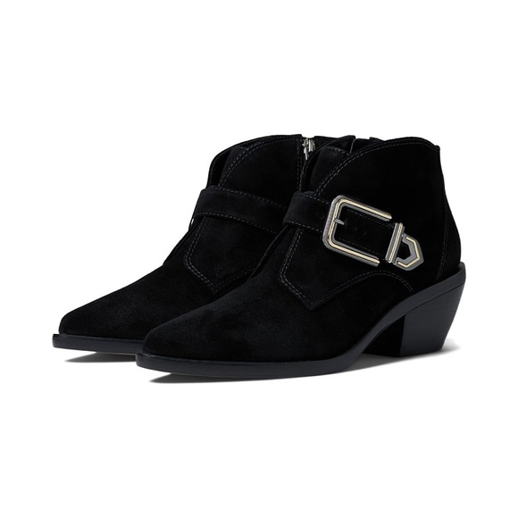 Vince Camuto | Shoes | Vince Camuto Black Suede Western Ashena Booties ...